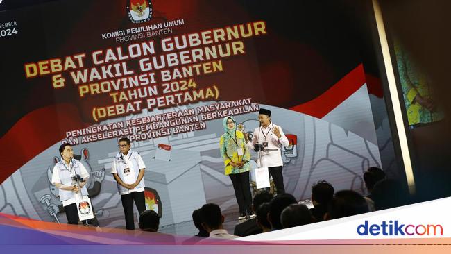 Potret Debat Perdana Pilgub Banten 2024