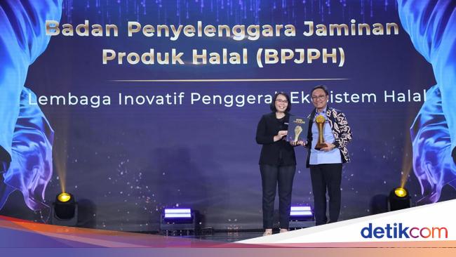 BPJPH Kemenag Raih Penghargaan Lembaga Inovatif Penggerak Ekosistem Halal
