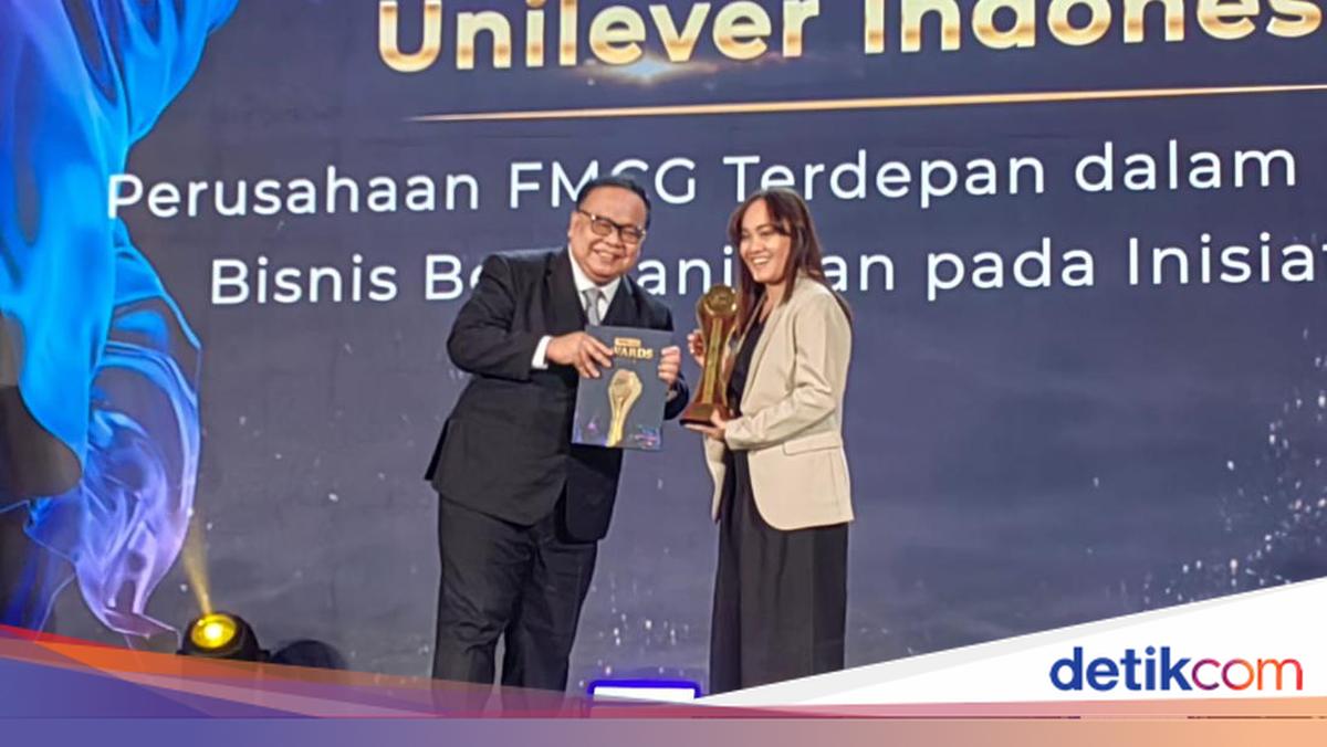 Berkat Bisnis Berkelanjutan, Unilever Raih Penghargaan detikcom Awards 2024