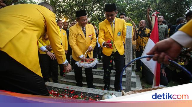 Momen Bahlil Pimpin Ziarah ke TMP Kalibata Jelang HUT Ke-60 Golkar