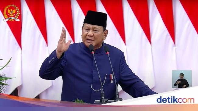 Lengkap Ini Pidato Perdana Presiden Prabowo Subianto Usai Dilantik