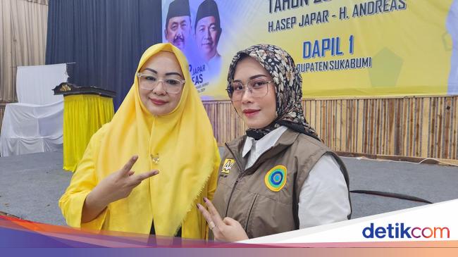 Duo Srikandi DPRD Dukung Asep Japar-Andreas di Pilbup Sukabumi