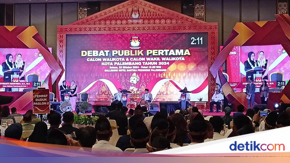 Fitri-Nandri Janjikan Insentif RT/RW Rp 1,5 Juta di Debat Pilkada Palembang