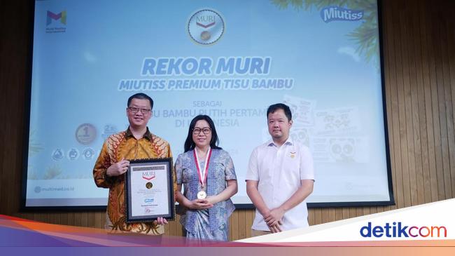 Tisu Bambu Putih Pertama di Indonesia MIUTISS Pecahkan Rekor MURI