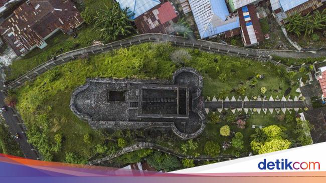 Foto Udara Benteng Tolukko yang Dibangun Portugis di Ternate