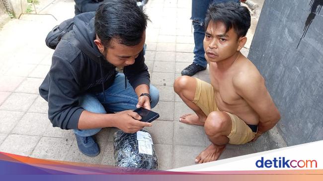 Pengedar Narkoba di Mataram Ditangkap Saat Terima Paket Ganja 1,3 Kg