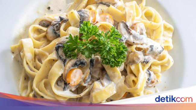Resep Pasta Saus Jamur Creamy, Lembut Mulur Untuk Makan Malam