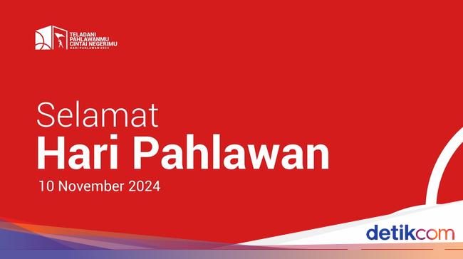 Hari Pahlawan 10 November 2024: Sejarah, Tema, hingga Logonya