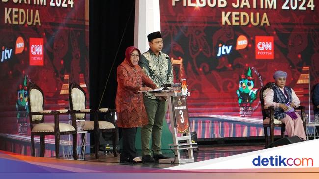 Quick Count Pilgub Jatim: Risma-Gus Hans Buntuti Khofifah-Emil