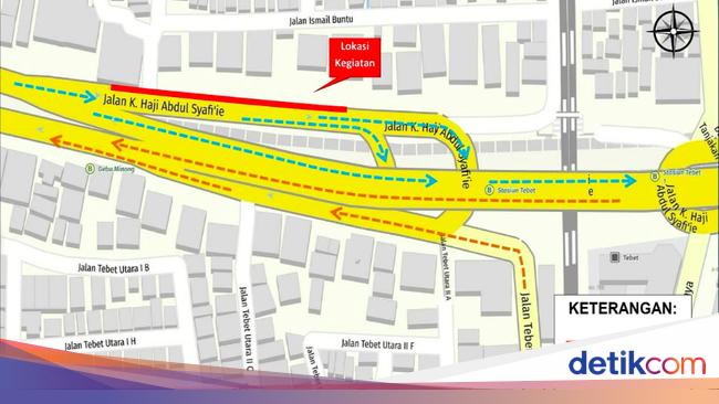 Ada Acara Keagamaan di Masjid Kawasan Tebet Jaksel, Lalin Dialihkan