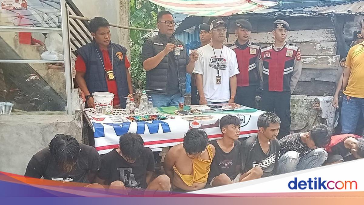 Polisi Gerebek Sarang Narkoba di Palembang, 8 Orang Ditangkap