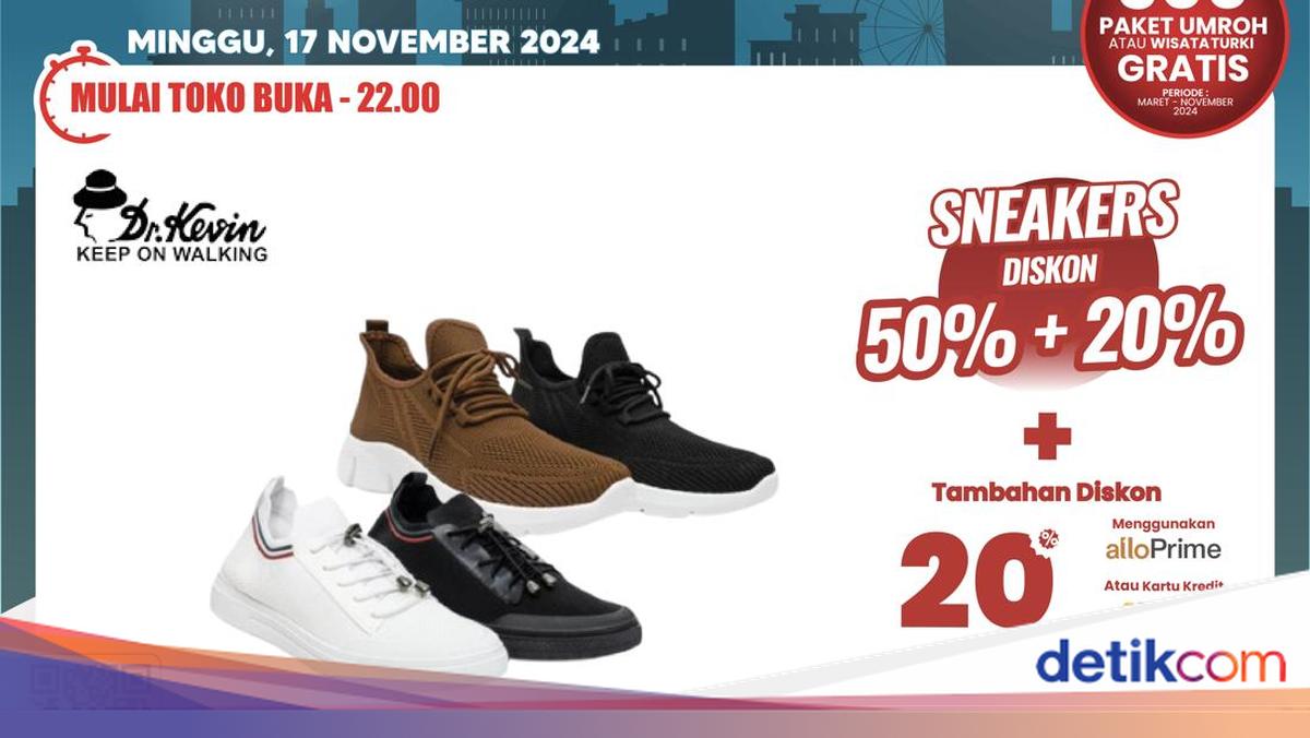 Sneakers-Sandal Diskon Besar-Besaran di Transmart Full Day Sale