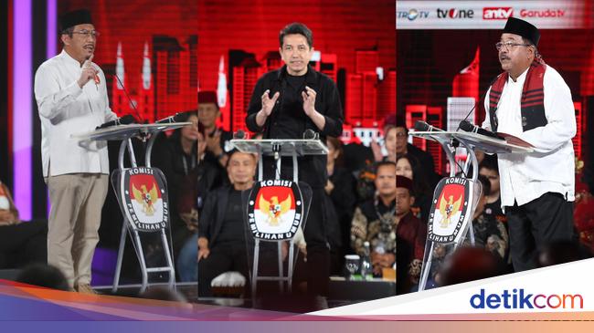 Potret Ketiga Calon Wakil Gubernur Jakarta Saling Adu Gagasan