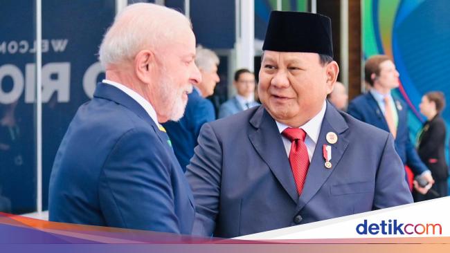 Prabowo Tiba di KTT G20 Brasil, Disambut Presiden Lula da Silva