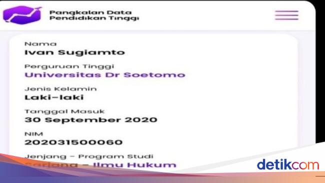 Fakta Rektor Unitomo Sebut Ivan Sugiamto Mahasiswa Non Aktif 2023/2024