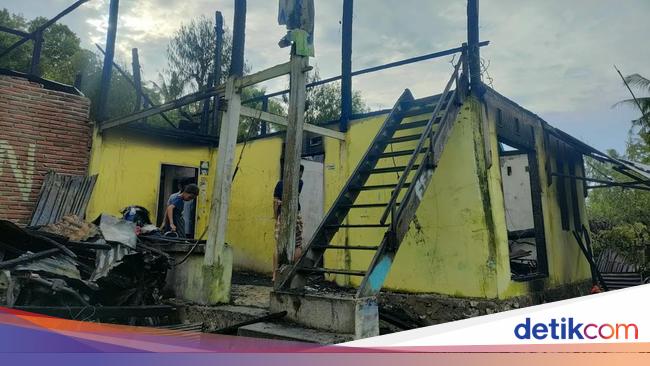 Kebakaran Rumah di Polman Diduga Akibat Korsleting, 2 Korban Dilarikan ke RS