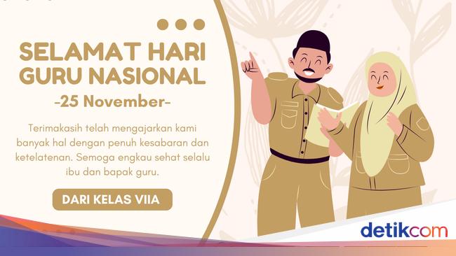 75 Kata-kata Mutiara Hari Guru Nasional 2024 Penuh Doa, Pesan, dan Kesan