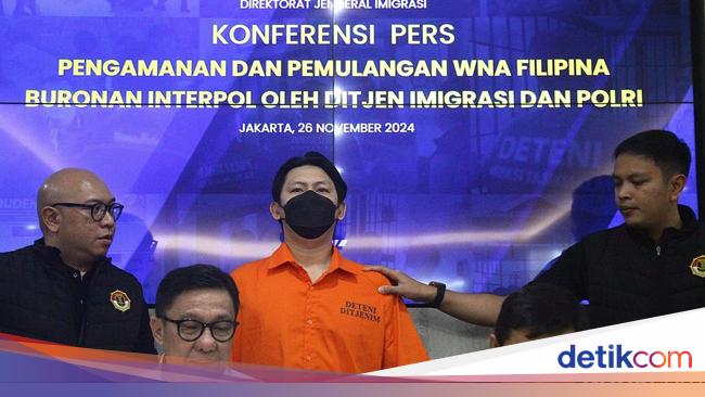 Ditjen Imigrasi Pulangkan Buronan Interpol Asal Filipina
