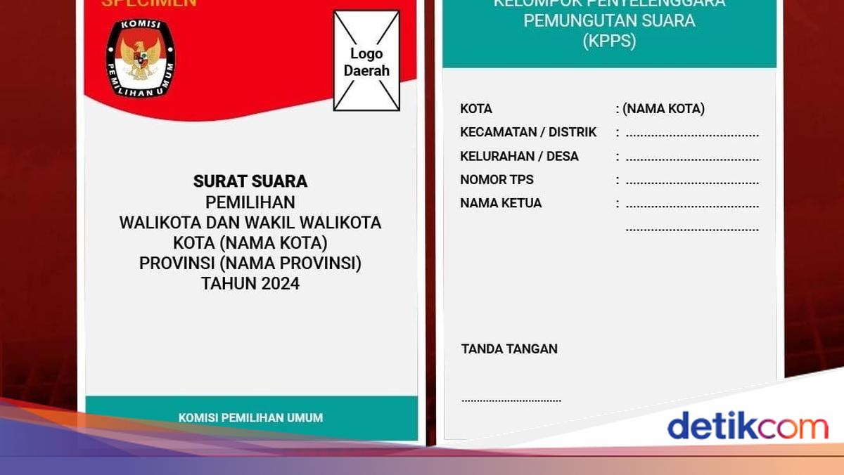Contoh Surat Suara Pilkada 2024 yang Sah dan Tidak, Awas Salah Nyoblos!