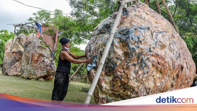 Kerajinan Hiasan Batu Fosil RI Diekspor ke Belgia-Austria