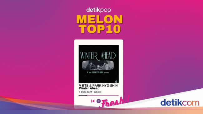 Lagu Natal V BTS Debut di Chart Melon Top 100