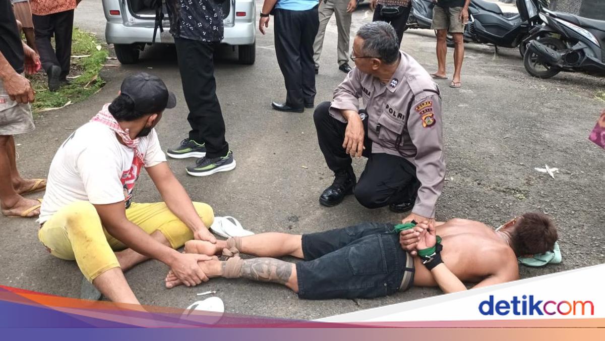 Ngamuk-Tantang Polisi, ODGJ di Karangasem Diamankan