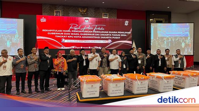 KPU Mulai Rekapitulasi Suara Pilgub Jakarta di Jakbar-Jakpus-Jaksel