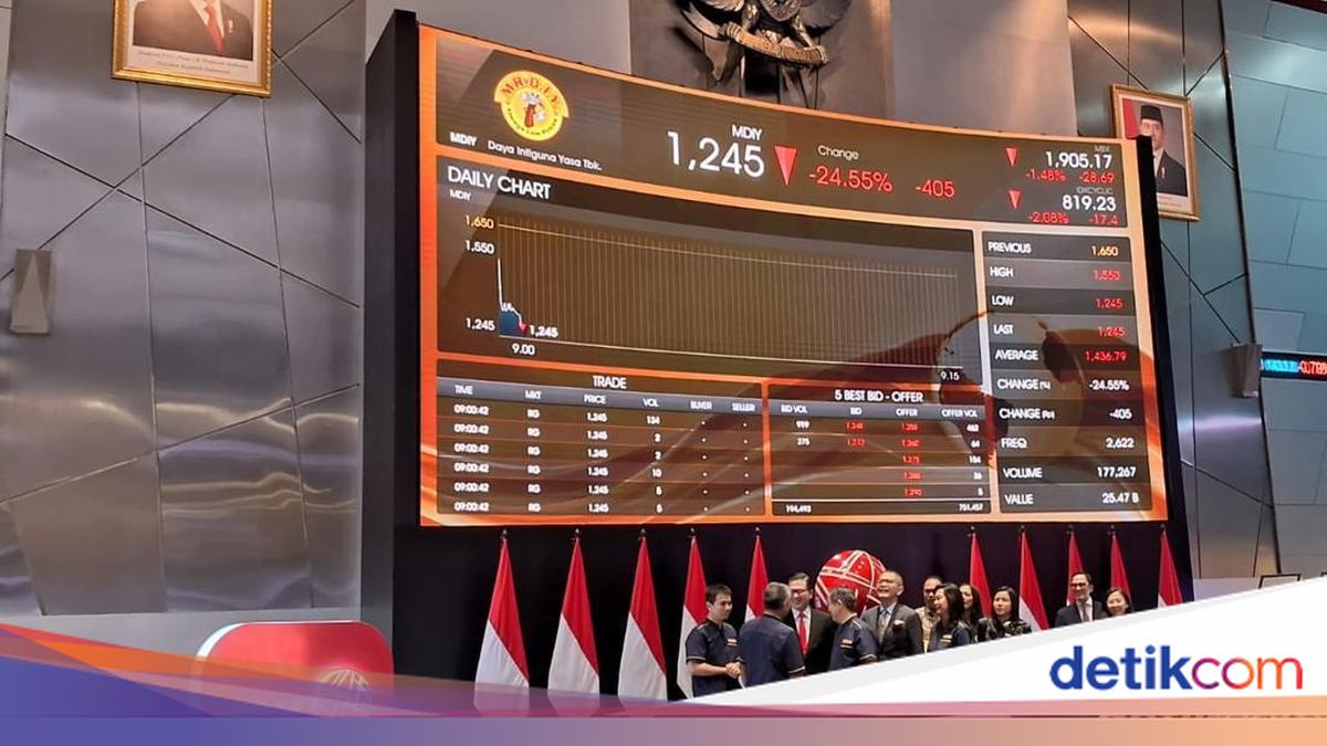Saham MR DIY Anjlok hingga ARB 24,55% di Debut IPO