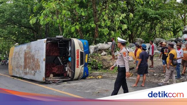 Fakta-fakta Bus Terguling di Gunungkidul Usai Gagal Nanjak