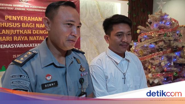 Rayakan Natal di Balik Jeruji Besi, Andreas Bahagia Dapat Kado Remisi