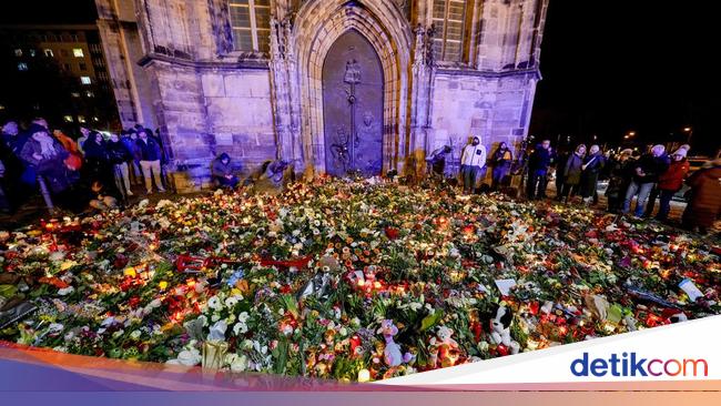 Lautan Bunga Kenang Korban Serangan Pasar Natal di Jerman