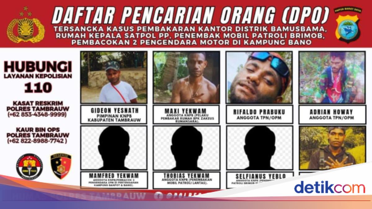 Polisi Tetapkan 8 DPO Pembakaran Rumah-Penembakan Mobil Brimob di Tambrauw