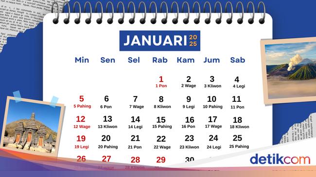 Kalender Jawa 8 Januari 2025, Hari Ini Weton Rabu Kliwon