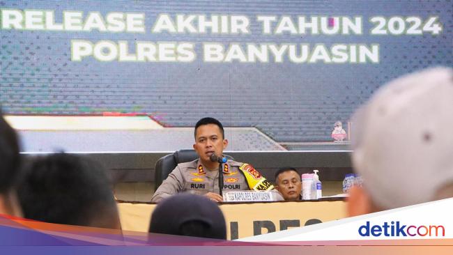 Polres Banyuasin Catat Kasus Tindak Pidana-Lakalantas Meningkat Selama 2024