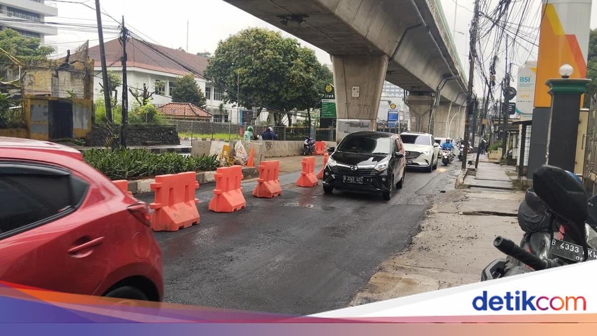 Kondisi Terkini Jalan Ciledug Raya yang Sempat Ambles-Picu Macet Parah