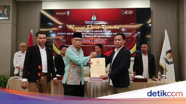 Iron-Edwin Ditetapkan Jadi Bupati dan Wabup Lombok Timur Terpilih 2025-2030
