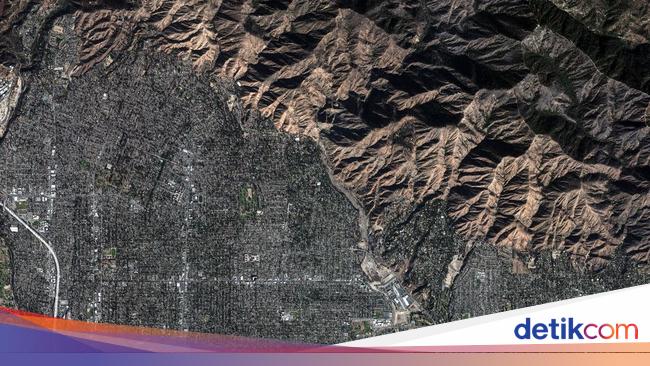 Citra Satelit Tunjukan Kehancuran Akibat Kebakaran Hutan di California
