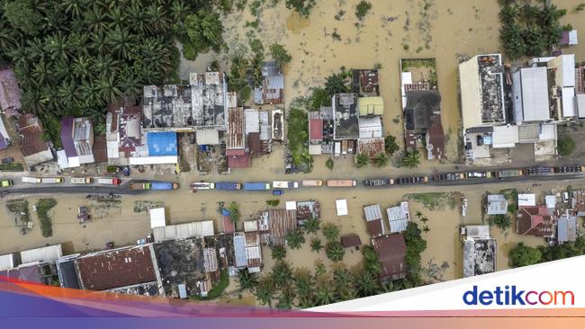 Jalan Lintas Sumatera Lumpuh Akibat Banjir di Jambi