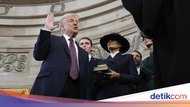 Donald Trump Ucap Sumpah Jabatan, Resmi Jadi Presiden AS
