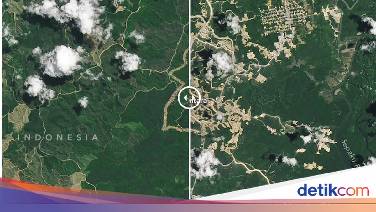 Perbedaan Penampakan IKN Tahun 2022 dan 2024 dari Satelit NASA, Berubah!