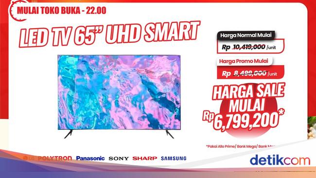 Beli TV LED 65 UHD di Transmart Full Day Sale Hemat Rp 3,6 Jutaan