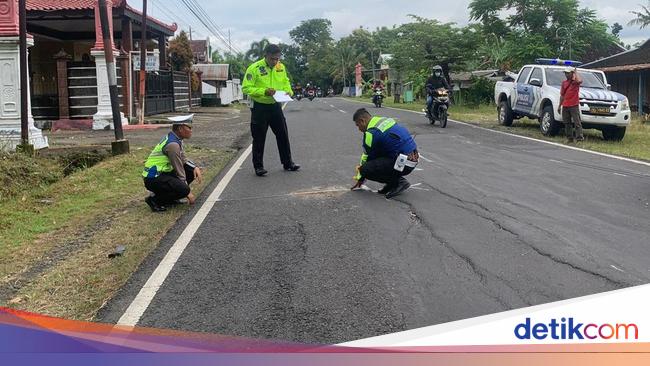 Pemotor Tewas Usai Jatuh dan Ditabrak Bus di Jalan Berlubang Wonogiri