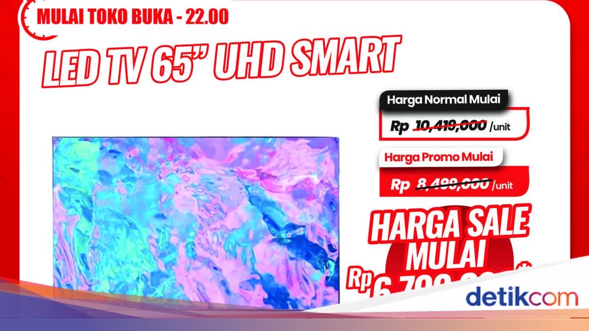 TV LED 65 UHD Diskon Gede di Transmart Full Day Sale