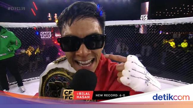 Profil Bilal Alakai Hasan, Petarung MMA Berdarah Indonesia Juara Dunia CFFC