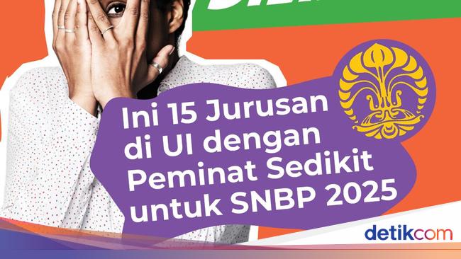 Infografis: 15 Jurusan UI yang Peminatnya Sedikit untuk SNBP 2025