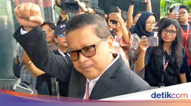 Hasto Siap Lahir Batin Jika Ditahan KPK Usai Diperiksa Sebagai Tersangka