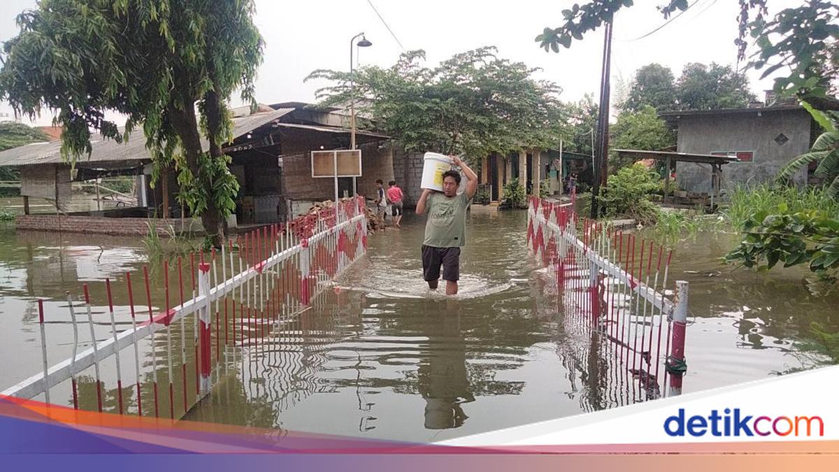 Warga Desa Bambe Driyorejo Gresik Terdampak Banjir Setinggi 75 Cm