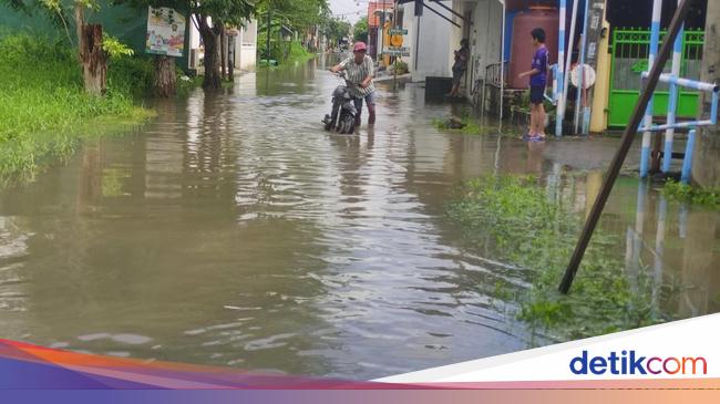 2 Sungai di Sidoarjo Meluap, Ratusan Rumah Terendam Banjir