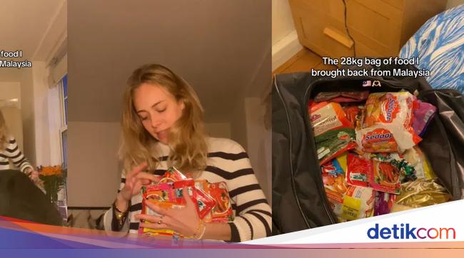 Bule Ini Borong 28 Kg Snack dari Malaysia, Ada Mie Instan Indonesia