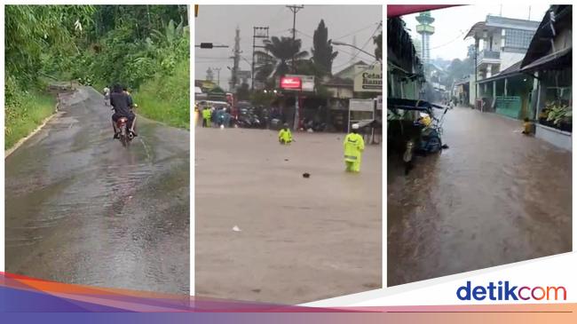 Lampung Diguyur Hujan Deras, Jalan Lintas Putus-Rumah Warga Terendam Banjir